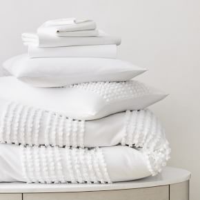 Candlewick Organic Washed Cotton Percale Bedding Set | West Elm
