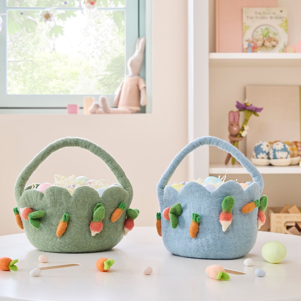 Felt Veggie Easter Basket | West Elm