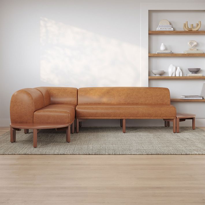Platform Modular Sectional - Leather | West Elm
