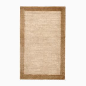Open Box: TENCEL™ Frame Rug | West Elm