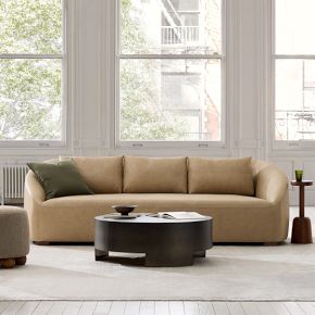 Aviana Leather Sofa (86"–106") | West Elm