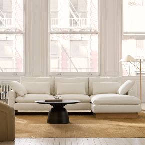 Build Your Own Harmony Extra Deep Sectional Blonde West Elm