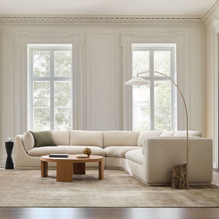 Loring 3-Piece L-Shaped Sectional (124") | West Elm