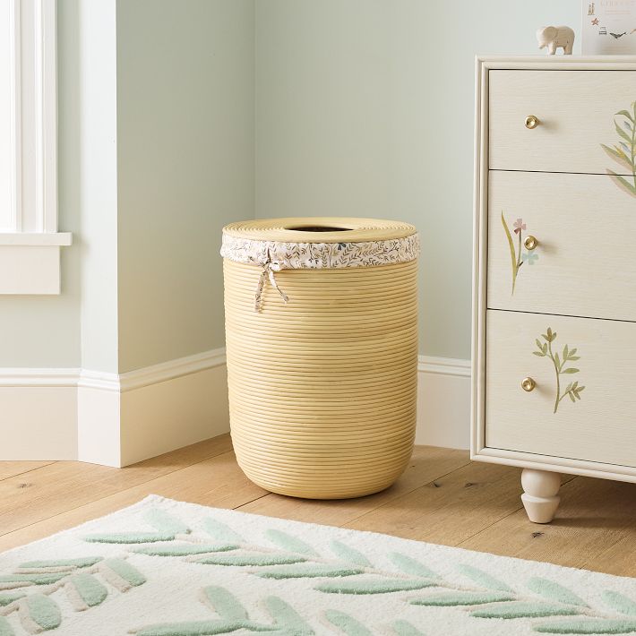 Joseph Altuzarra Spiral Rattan Hamper | West Elm
