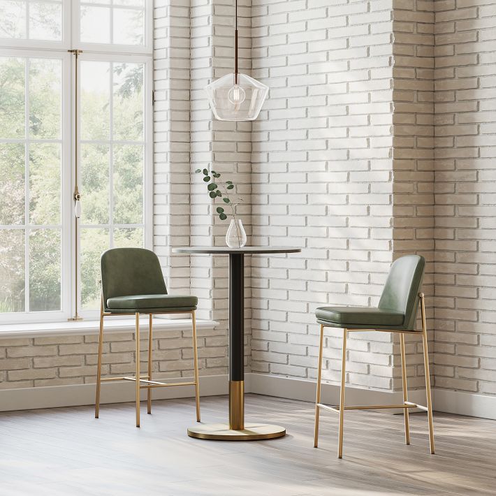 Orbit Restaurant Round Bar Table - Quartz | West Elm