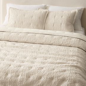 Lakeside Matelasse Comforter & Shams - Modern Cotton Elegance | West Elm
