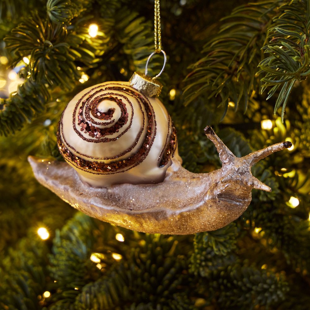 Glass Snail Ornament Decor, Handcrafted | West Elm