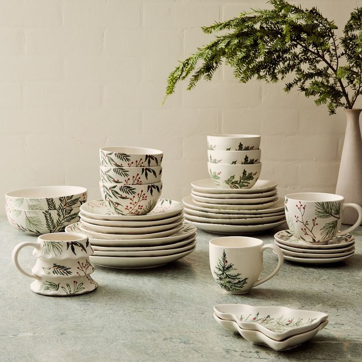 Tannenbaum Stoneware Dinnerware Collection | West Elm