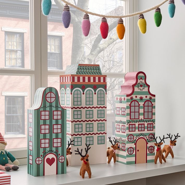 Scandi Paper Village (Set of 3) | West Elm