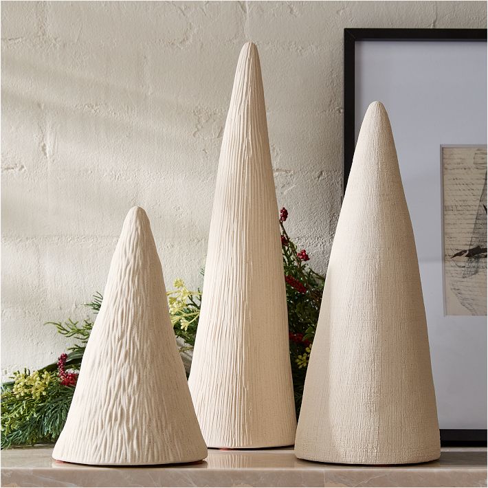 Textured Ceramic Decorative Tabletop Trees | West Elm