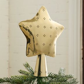 Punched Metal Tree Topper | West Elm