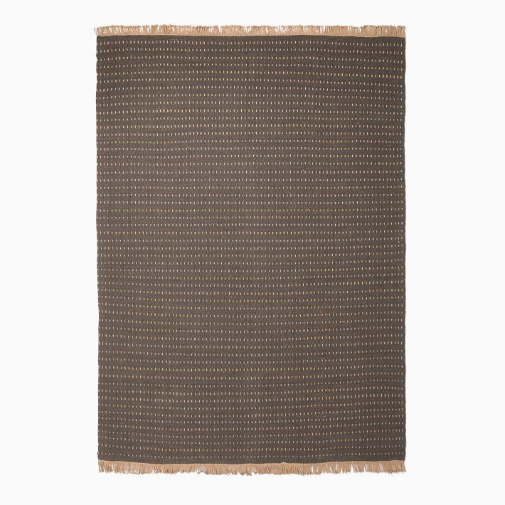 Simple Dash Wool Jute Rug - Modern Natural Fiber Design | West Elm