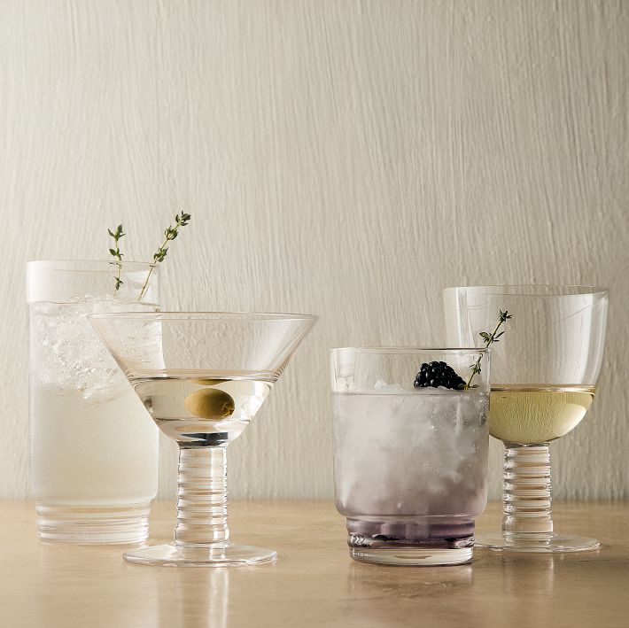 Grooved Stem Glassware | West Elm