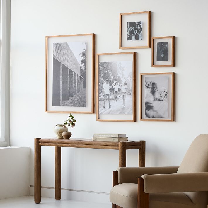 Floating Wood Gallery Frames - Modern Art Display | West Elm