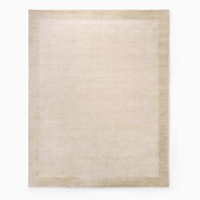 TENCEL™ Frame Rug - Sustainable Handwoven Elegance | West Elm
