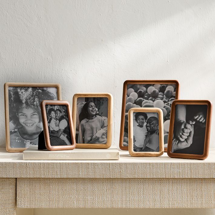 Modern Rounded Wooden Tabletop Frames | West Elm