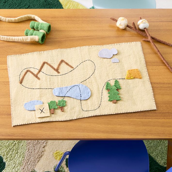 Felt Foldable Map | West Elm
