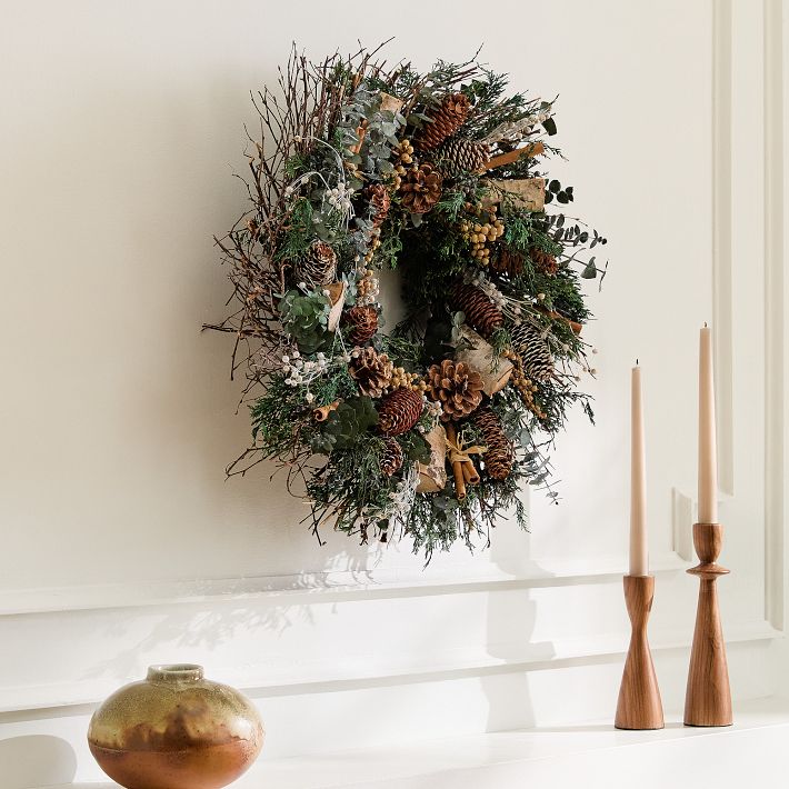 Winter Wonderland Dried Wreath | West Elm