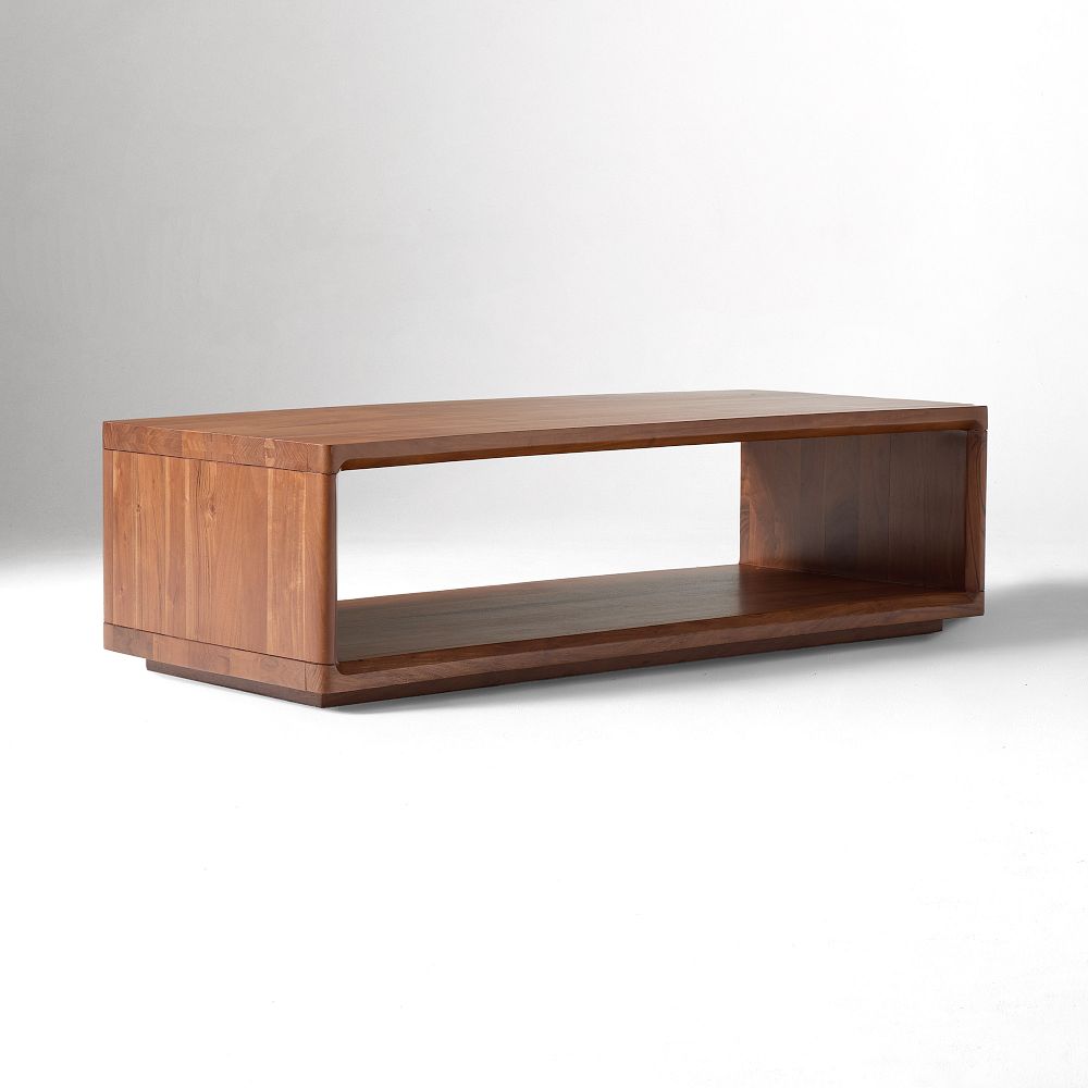 Open Box: Calla Solid Wood Coffee Table, 58" - Cool Walnut | West Elm