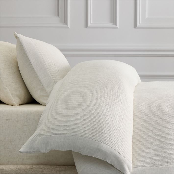 Jersey TENCEL™ Modal Ribbed Border Duvet Cover & Shams | West Elm