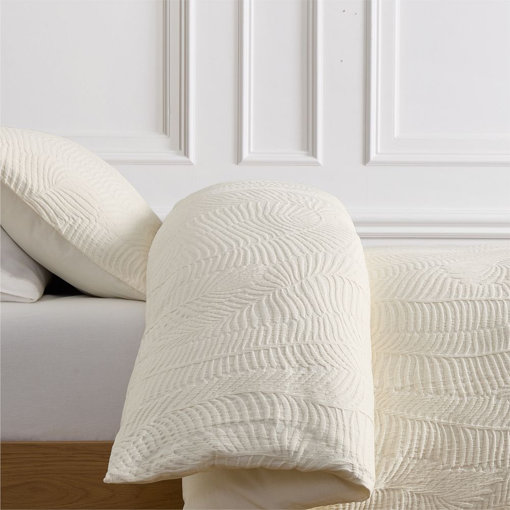 Trailing Fern Matelasse Duvet Cover & Shams | West Elm