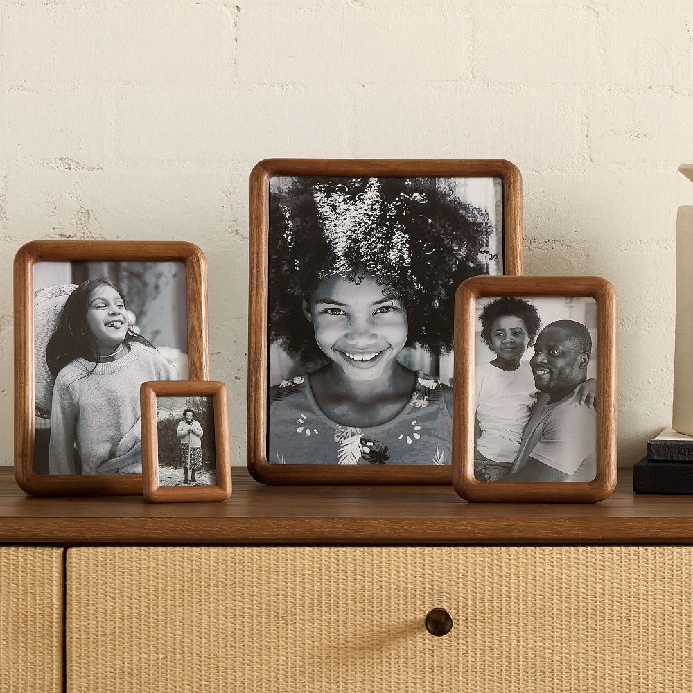 Modern Rounded Wooden Tabletop Frames | West Elm
