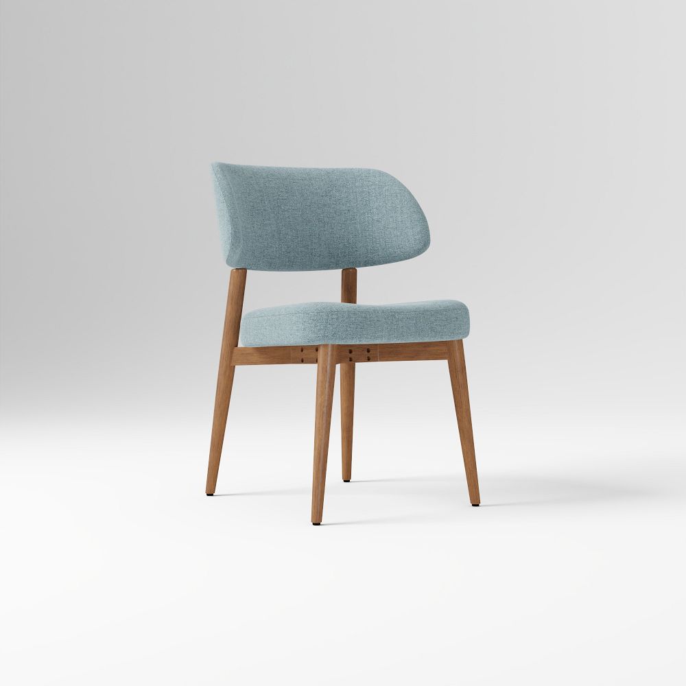Open Box: Hyde Dining Chair - Performance Distressed Velvet Ocean, Cool ...