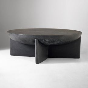 Monti Lava Stone Coffee Table | Modern Living Room Furniture | West Elm