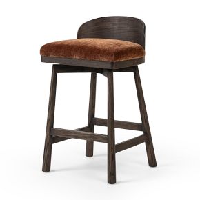 Open Box: Pollux Swivel Counter Stool (31.3"H) - Altair Sienna, Warm ...