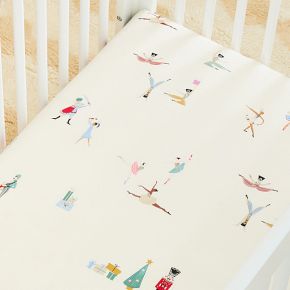 Nutcracker Crib Fitted Sheet | West Elm