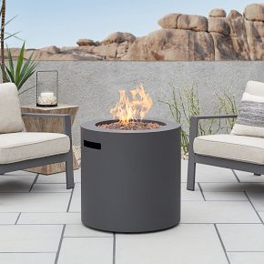 Rutland Round Fire Pit Table (24") | West Elm
