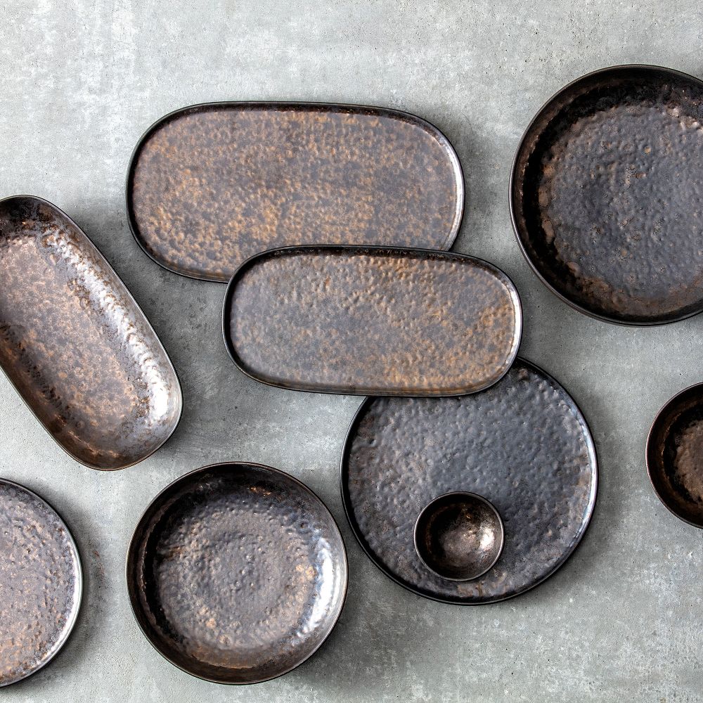 Nivo Metallic Serveware Collection | West Elm