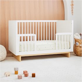 white crib bed