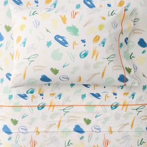 Monster Scribble Sheet Set | West Elm
