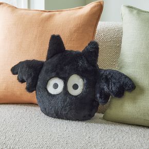 Ed Emberley Bat-Shaped Pillow | West Elm