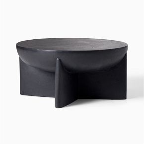 Monti Lava Stone Coffee Table | Modern Living Room Furniture | West Elm