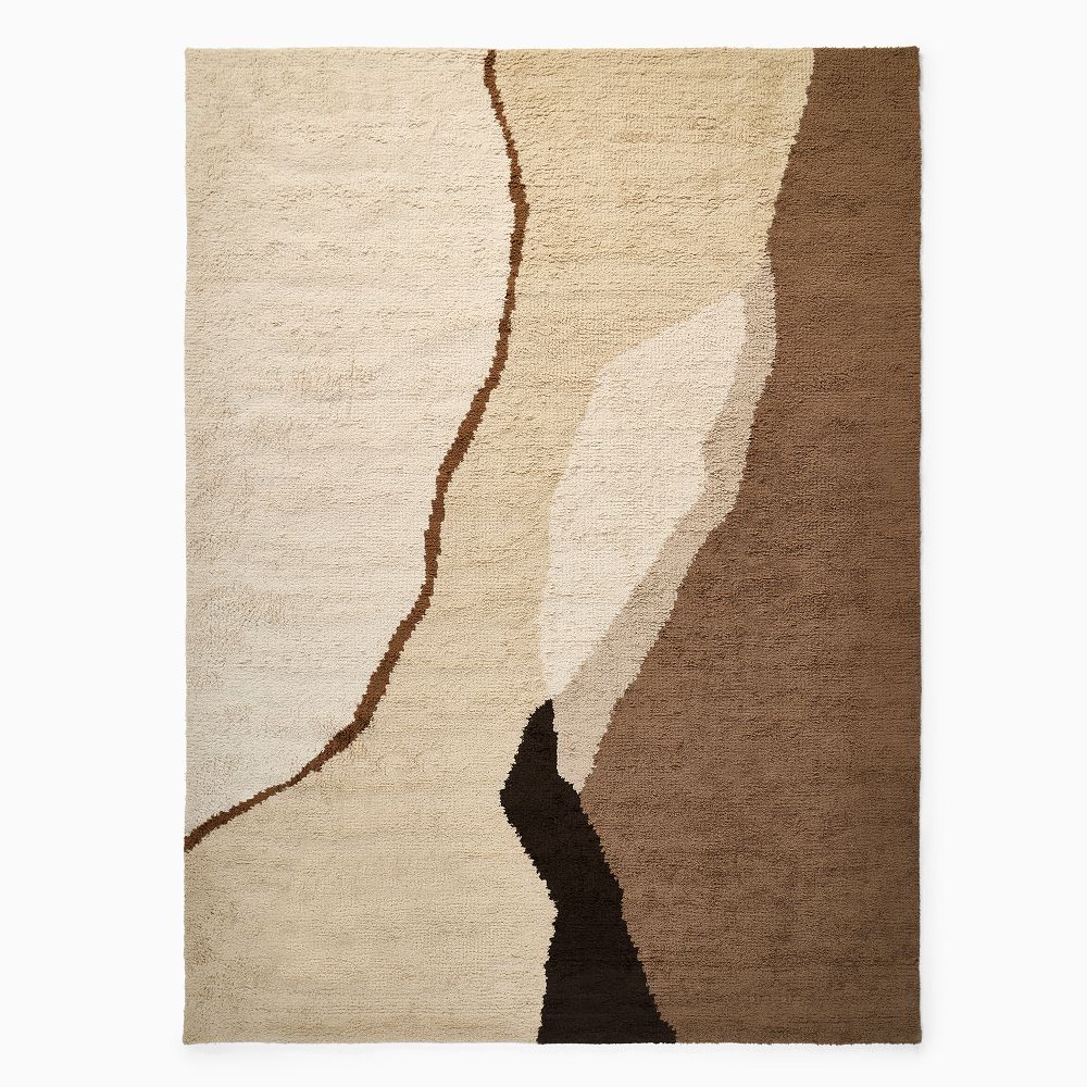 Riverscape Shag Wool Rug, Handwoven | West Elm