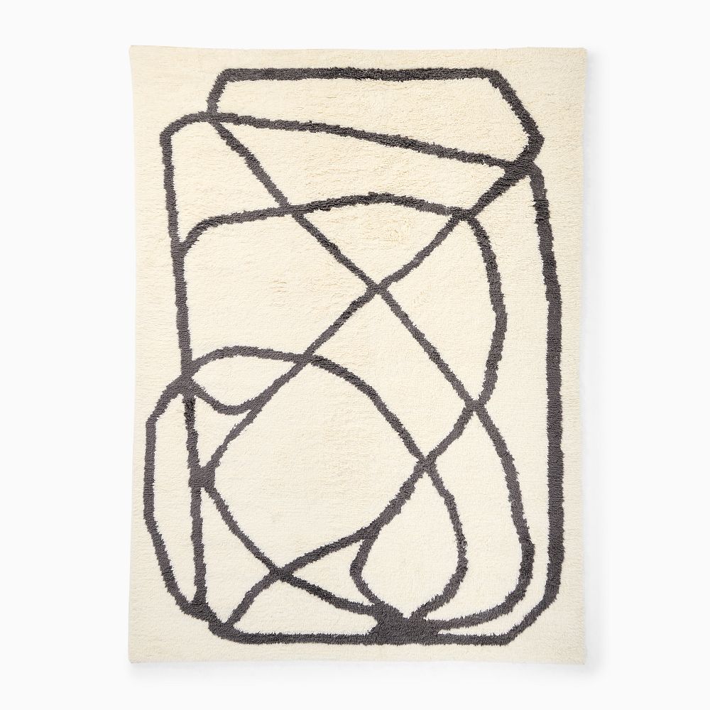 Scribble Shag Wool Rug | West Elm