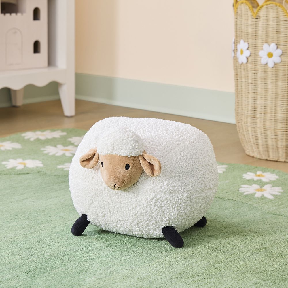 Mini Sheep Poof | West Elm