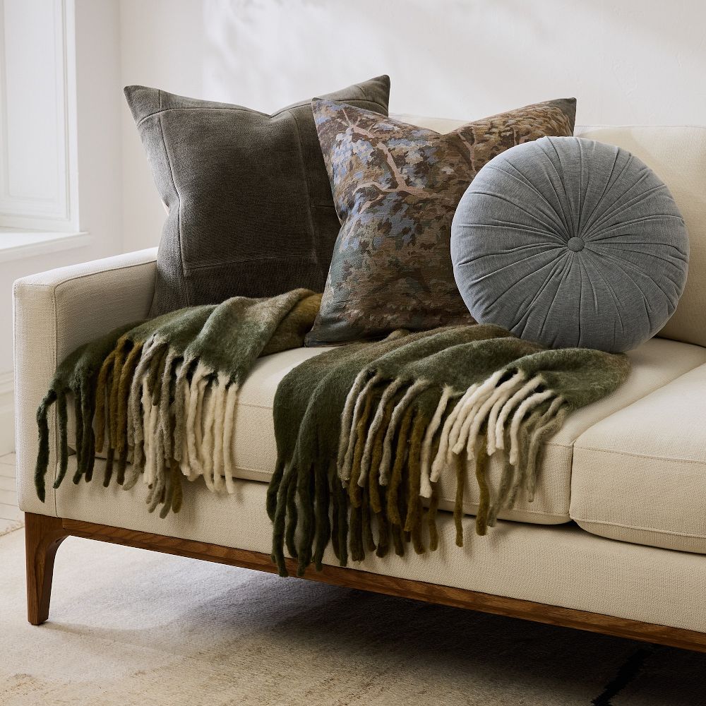 Blue Tapestry Pillow Cover & Throw Set | West Elm
