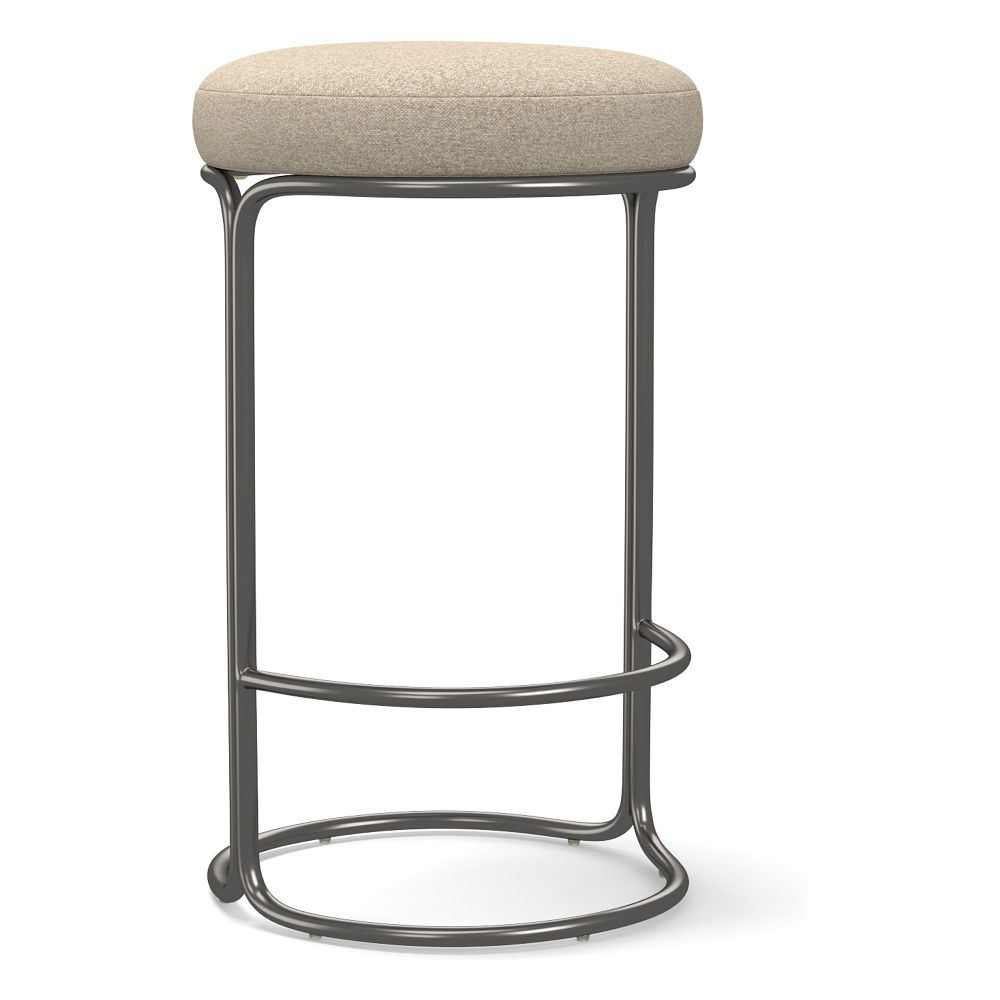 Open Box: Cora Bar Stool (30"H) - Performance Chenille Tweed Sand ...