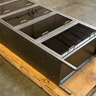 Open Box: Iron & Glass Tall Barrister Cabinet (32") - Gunmetal | West Elm