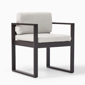 Telluride Aluminum Outdoor Dining Arm Chair Cushions | West Elm