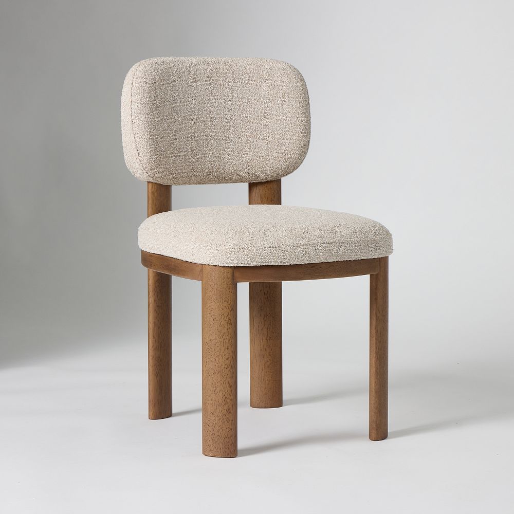 Open Box: Anton Dining Chair - Performance Cozy Boucle Stone, Burnt Wax ...