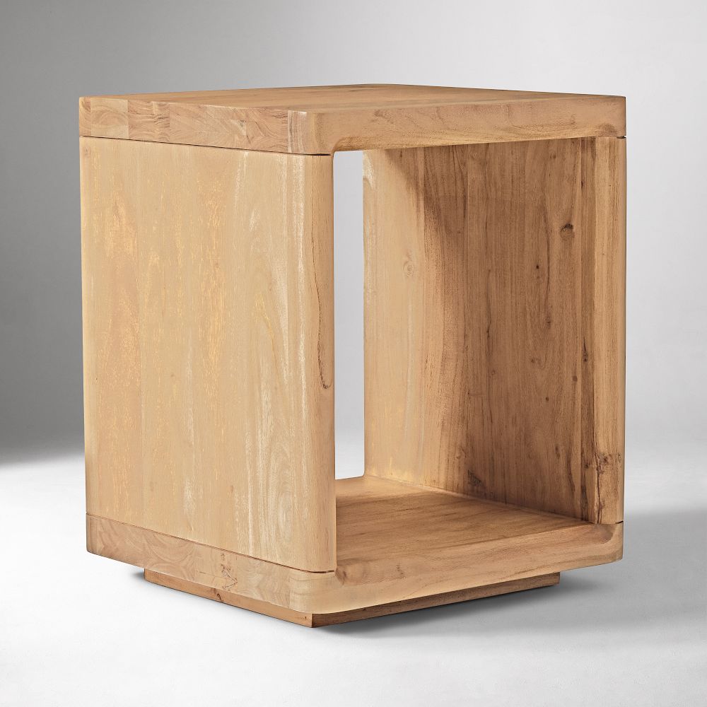 Open Box: Calla Solid Wood Side Table (18") - Natural | West Elm