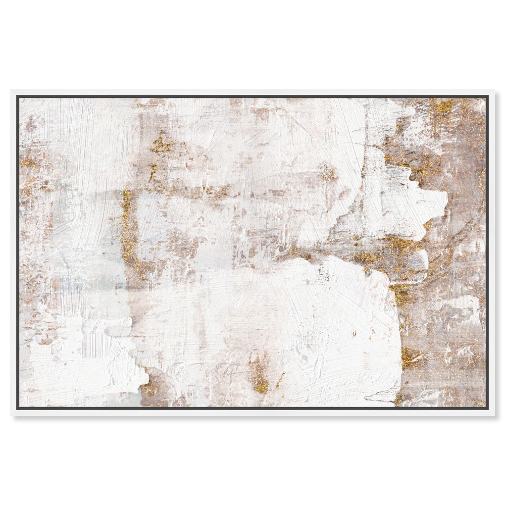 Open Box: Earthy Metallic Framed Canvas Wall Art | West Elm