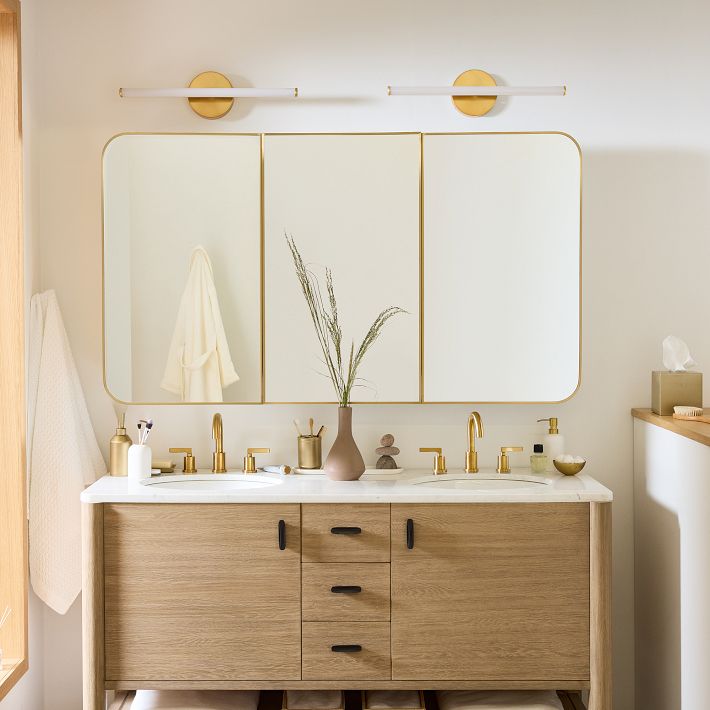 Frameless Seamless Triple Medicine Cabinet | West Elm