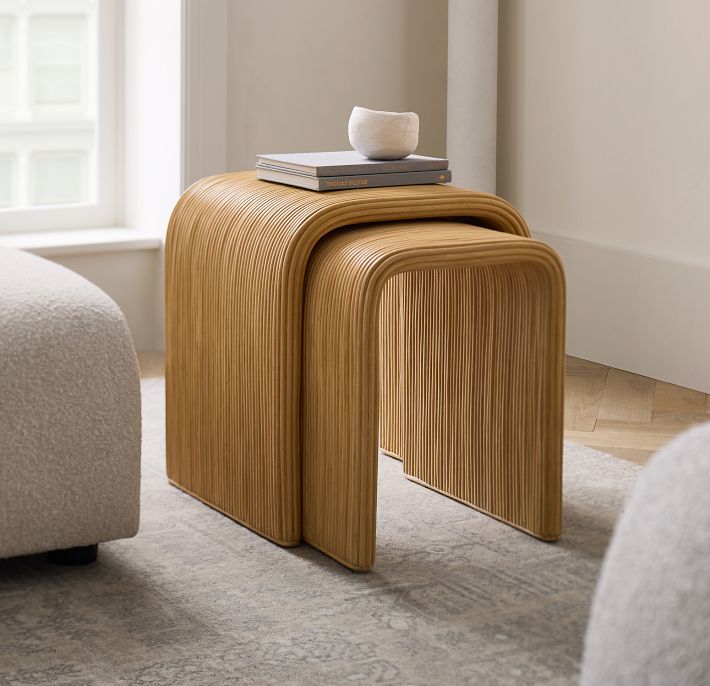 Rattan nest of tables store