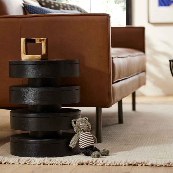 West elm black side table store