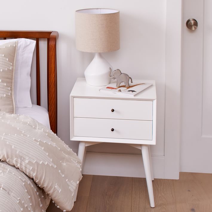 White nightstand west elm store